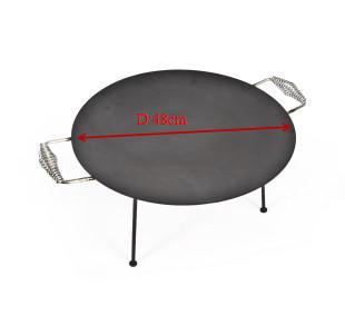 China Pre-seasoned oil coated Fry pan 48cm for Paella cooking for sale