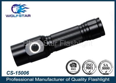 中国 黒いクリー族の強力で再充電可能な導かれた懐中電燈 170 lm 31 x 123mm 販売のため