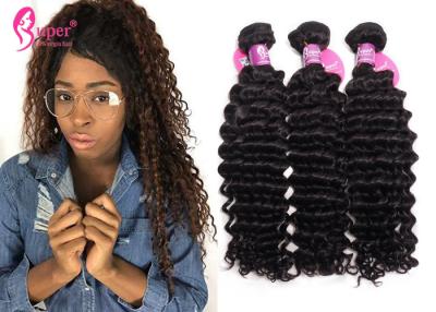 China 20 Inch Indian Remy Hair Extensions 100 Human Hair Weft Natural Black 1b for sale