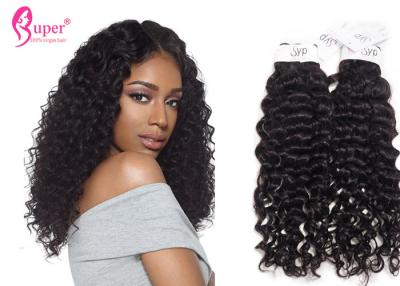 China Remy Human Soft Peruvian Deep Curly Hair Jerry Curl Weave Hair Extensions for sale