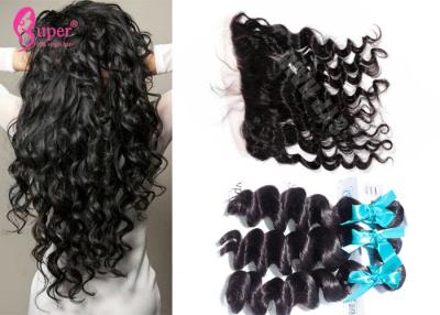 China Natural Deep Body Wave Peruvian Hair Bundles Hair Weft Loose Wave Extensions Black for sale