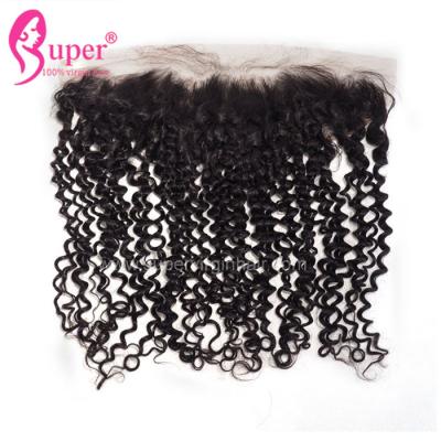 China Natural Looking Curly Lace Frontal Remy Glueless Lace Front Wigs No Shedding for sale