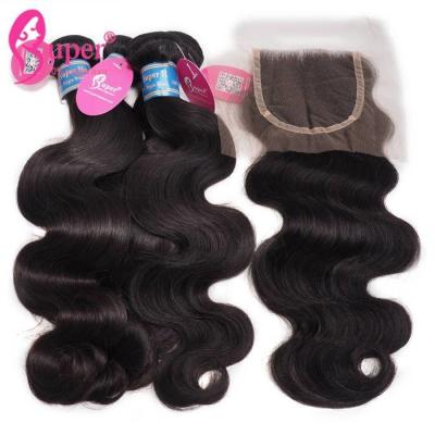 China Black Brazilian Virgin Hair Weft Extensions Real Hair 16 18 20 Inch for sale
