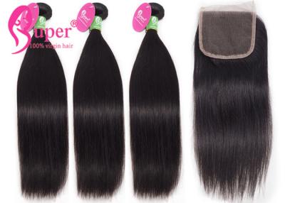 China Natural Wave Peruvian Curly Hair Bundles With Closure 4x4 Double Layers Sewing for sale
