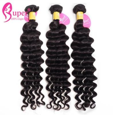 China Steam Processed Virgin Hair Extensions Loose Deep Wave Hair Weave 16 / 18 / 20 Inch for sale