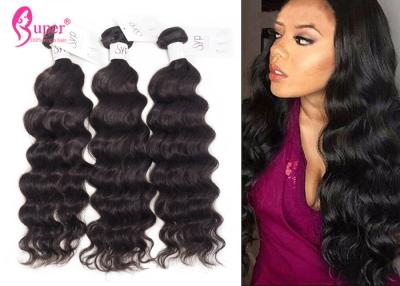 China Black Indian Remy Hair Extensions , Royal Natural Wavy Eurasian Hair Weave for sale