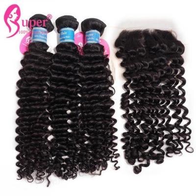 China Thick Virgin Remy Human Hair Extensions / Women Human Hair Bundles for sale