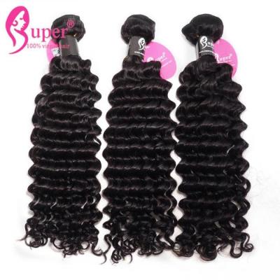 China Remy Mongolian Tight Virgin Hair Weave Extensions Natural Black #1b for sale