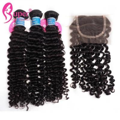 China 100g Raw Cambodian Remy Human Hair Extensions / Loose Curly Virgin Weave Bundles for sale
