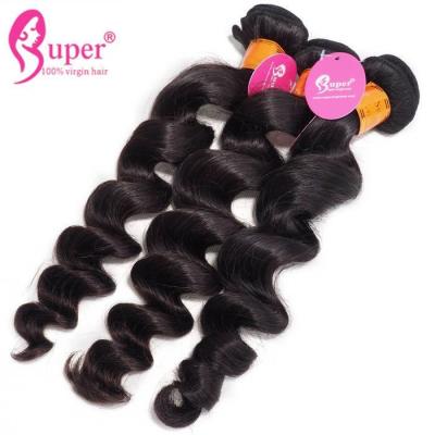 China Thick Loose Wave Brazilian Virgin Hair Extensions Tangle Free Minimal Shedding for sale