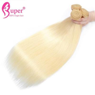 China Straight Blonde Ombre Hair Extensions Russian Remy Human Hair Weave Three Tone for sale