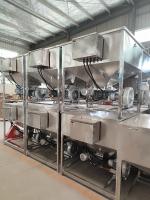 China Automatic Timer Motorized Fish Feeder Feed Loading Machine 45 Packs Per Hour System for sale
