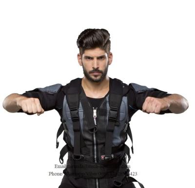 China Black Electric Pulse Muscle Stimulator Body Shaping EMS Fitting Fitness Suit for sale