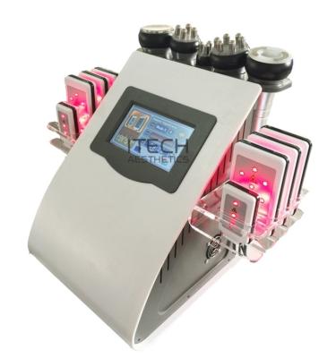 Cina 6 in 1 Lipo laser + cavitazione + vuoto Lipolaser di cavitazione di vuoto + di rf/rf che dimagrisce macchina in vendita