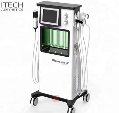 Cina 6 in 1 macchina eccellente del Facial dell'ossigeno di ultrasuono di rf per il rafforzamento delicato della pelle di sfaldamento in vendita