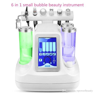 Cina 6 in 1 fronte di vuoto che pulisce l'idro macchina della buccia del getto dell'ossigeno dell'acqua di Dermabrasion per il pulitore del poro di vuoto in vendita