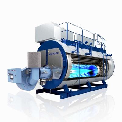 China WNS Series1-20Ton Energy Save EcoLow NOx Natural Gas Light Diesel Heavy Oil Automatic Horizontal Fire Tube Steam Boiler Shanghai for sale