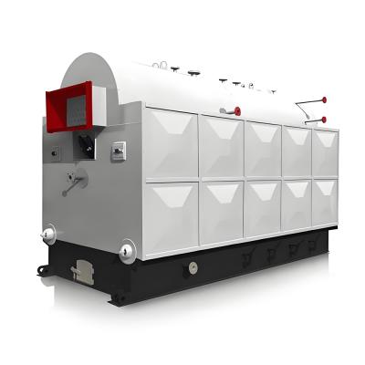 China DZH Series 4 Ton Hand Fired Biomass Coal Wood Pellet Fixed Grate Steam Boiler  for Feed Mills Industrial Use for sale