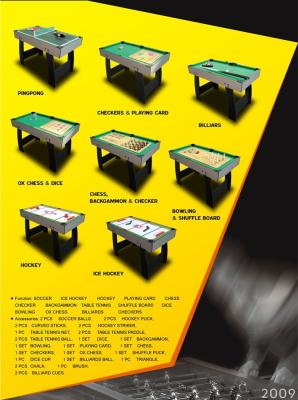China 4 FT Multi Game Table Comfortable 14 in 1 game table With Multicolor Player for sale