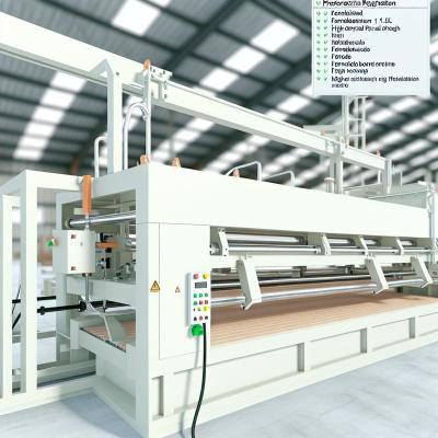 China High Flexural Strength Customized Cement Board Making Machine Formaldehyde Emission ≤1.5mg/L and Water Absorption ≤10% for sale