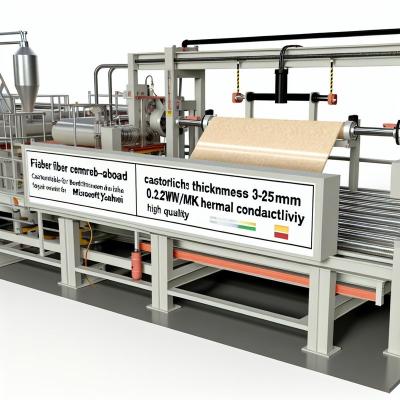 China Customizable Fiber Cement Board Production Line for 3-25mm Board Thickness and ≤0.25W/mk Thermal Conductivity in Made for sale
