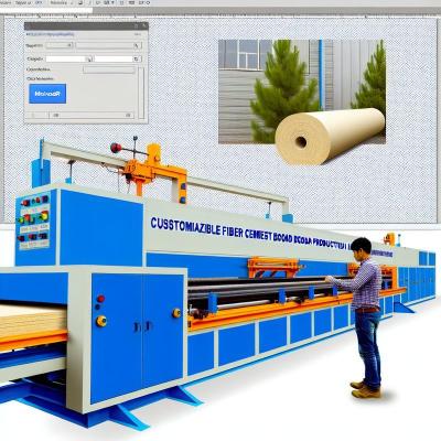 Cina Linea di produzione di pannelli in fibrocemento personalizzabile con isolamento acustico ≥45dB in vendita