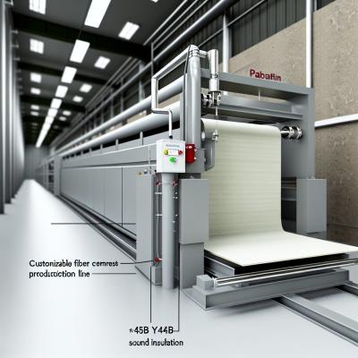 Cina Linea di produzione di pannelli in fibrocemento personalizzabile con isolamento acustico ≥45dB in vendita
