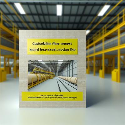 Cina Linea di produzione di pannelli in fibrocemento personalizzabile con isolamento acustico ≥45dB in vendita