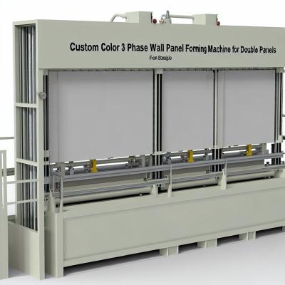 Cina Macchina di formazione di pannelli murali a 3 fasi a colori personalizzati per pannelli a doppia parete in vendita