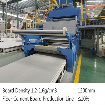 China Board Density 1.2-1.6g/cm3 Fiber Cement Board Production Line with Water Absorption ≤10% and Board Width 1200mm for sale