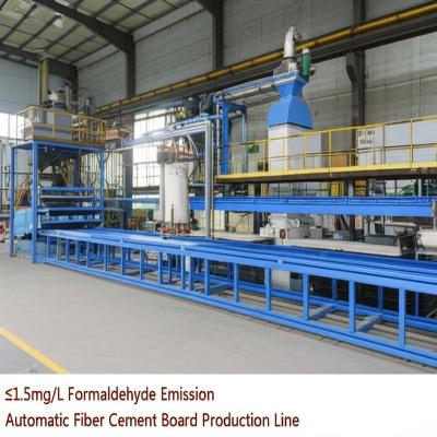 China ≤1.5mg/L Formaldehyde Emission Automatic Fiber Cement Board Production Line with High Flexural Strength for sale