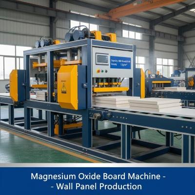 China Capacity 600 Sheets 8 Hour Magnesium Oxide Board Machine Ensuring Board Density 1.2gcm3 Suitable for Wall Panel Production for sale