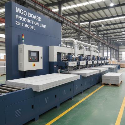 China Cutting MgO Board Production Line Featuring 2017 Year Model and Adjusted Product Colour for Durable Board Manufacturing for sale