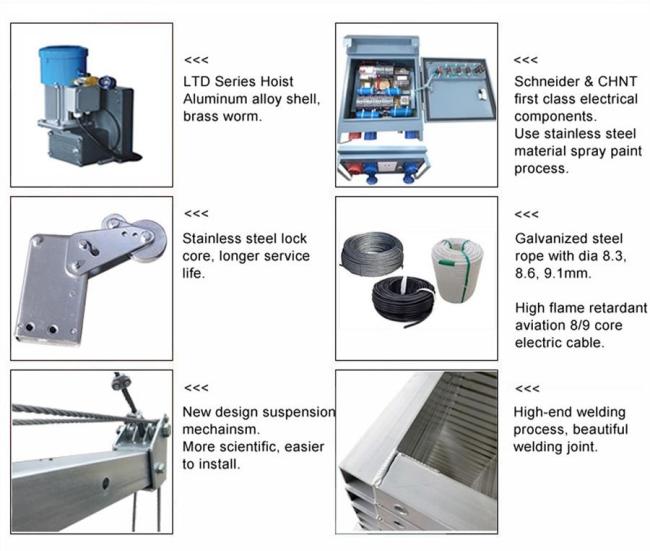 Suspended Platform main parts