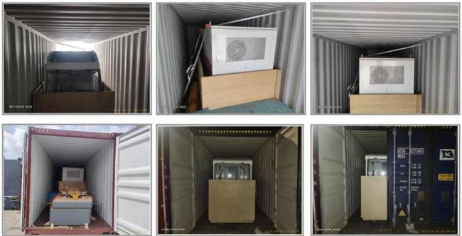 Transportation of tower crane cabin