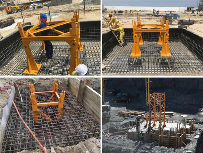 4.Installation of tower crane fixing angle