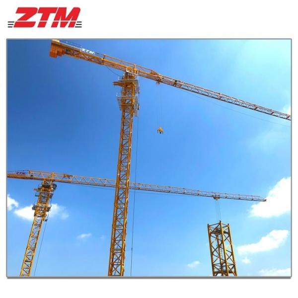 Quality ZTT466 Flattop Tower Crane 20t Capacity 80m Jib Length 3.3t Tip Load Electric Self Raising Hoisting Equipment for sale