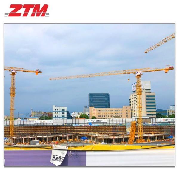 Quality ZTT176 Flattop Tower Crane 8t Capacity 65m Jib Length 1.5t Tip Load Hoisting Equipment for sale