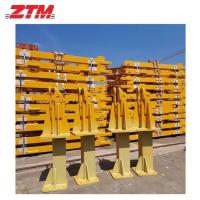 China L69 Tower Crane Fixed Foundation Leg Q345b Steel 950-1250mm Height 450x450mm Base Plate for sale