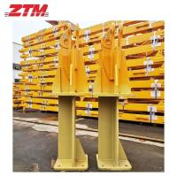 China L69 Tower Crane Fixed Foundation Leg Q345b Steel 950-1250mm Height 450x450mm Base Plate for sale