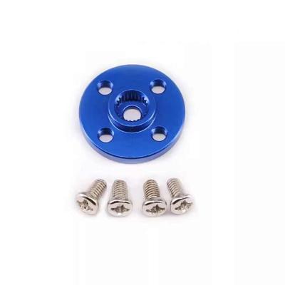China Volante de metal de alta precisión de 25T montaje de disco pequeño para MG995 MG996R con orificios de tornillo M3 en venta