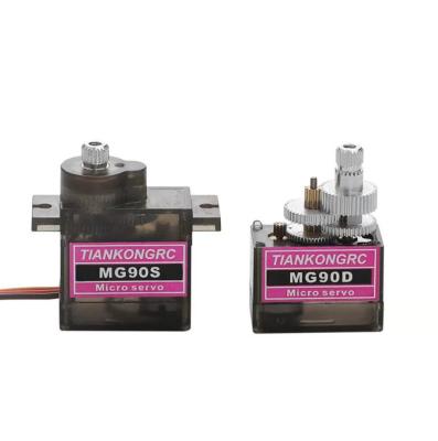 China TIANKONGRC MG90D  9g Servo Motor Micro Servo For RC Airplane Robot DIY Project Parts.(Without mechanical limit) for sale
