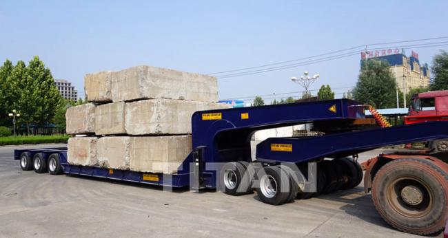 100t 3 lines 6axles lowbed trailers