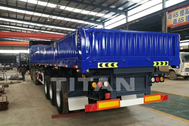 side dump trailer