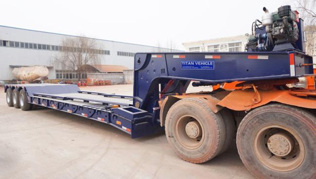 TITAN detachable gooseneck 50 ton lowboy rgn trailers for sale