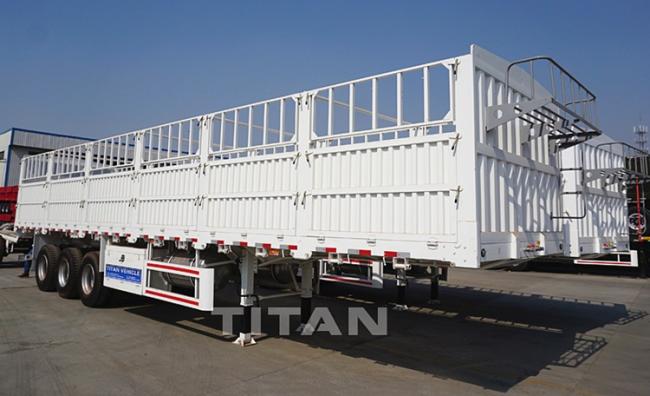 3 axle 40ft fences cargo high side semi trailer for sale near me