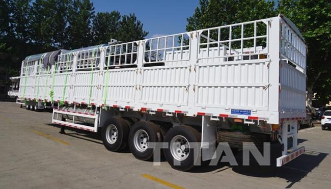 3 axle 40ft fences cargo high side semi trailer for sale near me