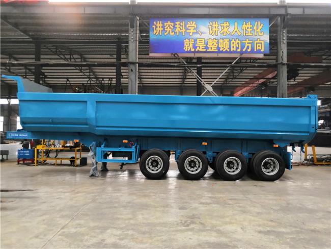 4 Axle U Shape Hydraulic End Tipper Dump Trailer
