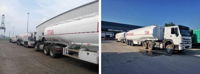 Carbon Steel 3 Axle 40cbm Diesel Fuel Tanker Trailer