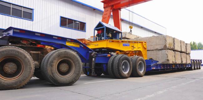 150 Ton Removable Gooseneck Lowboy Trailer with Dolly for Sale